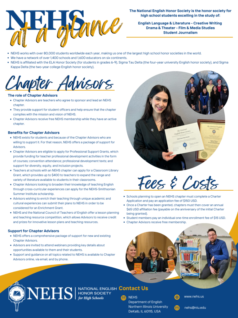 Recruitment Materials - National English Honor Society